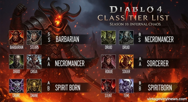 Diablo 4 Class Tier List - Expert (May 2026) Guide
